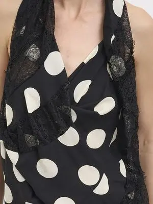 Junya Watanabe Polka Dot Halterneck Dress