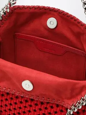 Stella McCartney Woven Shoulder Bag - Red
