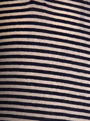 MC2 SAINT BARTH Striped Linen And Cotton Blend V-neck Polo Shirt