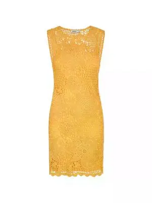 Simkhai Crochet-knit Sleeveless Mini Dress - Yellow