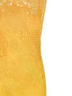 Simkhai Crochet-knit Sleeveless Mini Dress
