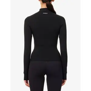 ADANOLA Ultimate Half-zip Stretch-woven Top