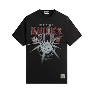 Kith For The New York Knicks Madison Square Garden Burst Jones Tee - Black