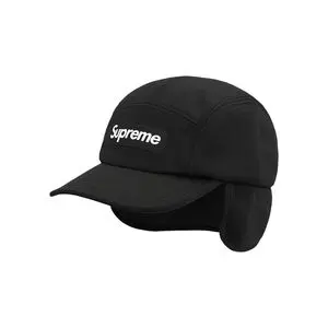 Supreme Windstopper Earflap Camp Cap - Black