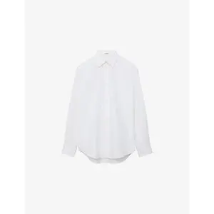 Loewe Logo-embroidered Cotton Shirt - White