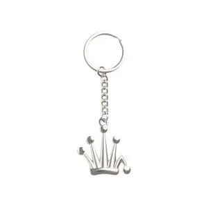 StÜssy Metal Bent Crown Keychain - Silver