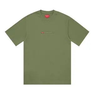 Supreme Property Label Short-sleeve Top 'olive - Green