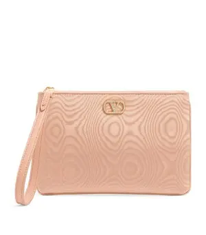 Valentino Garavani Small Moiré Pouch - Pink