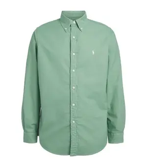 Polo Ralph Lauren Cotton Garment-dyed Oxford Shirt - Blue