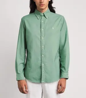 Polo Ralph Lauren Cotton Garment-dyed Oxford Shirt - Blue