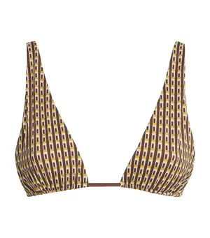 SIR. Geometric Cooper Bikini Top - Brown
