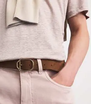 Eleventy Suede Belt