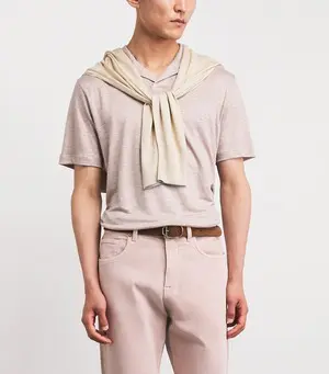 Eleventy Suede Belt