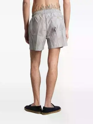 BALLANTYNE Argyle Pattern Swim Shorts