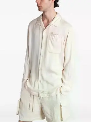 MAHARISHI Ascending Dragon Embroidered Long-sleeve Shirt