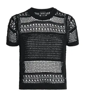 ME+EM Open-stitch Knit T-shirt