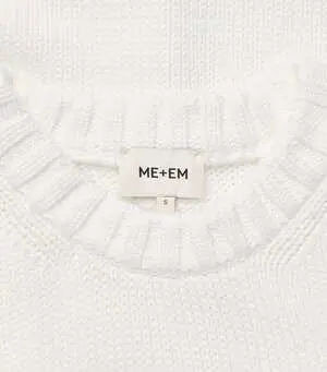 ME+EM Organic Cotton Essential Cropped Sweater