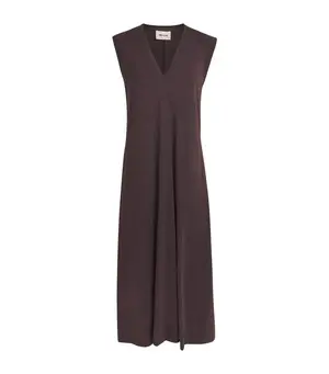 ME+EM Jersey A-line Maxi Dress - Brown