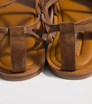 Miu Miu Suede Gladiator Sandals
