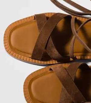 Miu Miu Suede Gladiator Sandals
