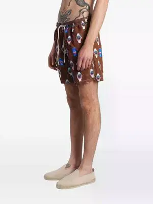 MC2 SAINT BARTH Graphic Print Swim Shorts