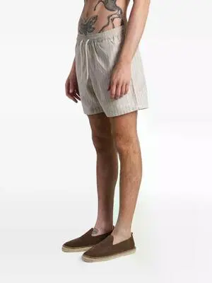 MC2 SAINT BARTH Beige Pinstripe Swim Shorts