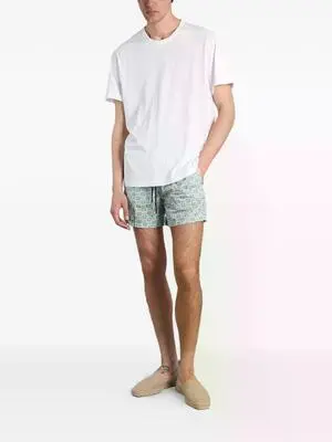 Tagliatore Geometric Print Drawstring Swim Shorts