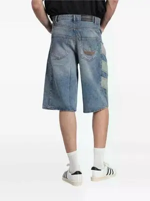 Adidas Embroidered Logo Denim Shorts