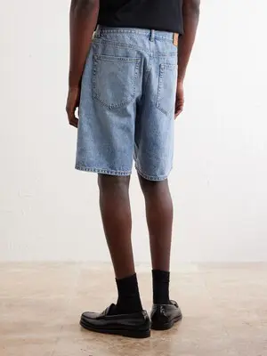 Nn07 Otis Straight-leg Organic Denim Shorts