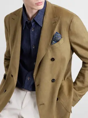 Dunhill Printed Silk-satin Pocket Square
