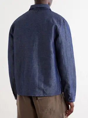 Nn07 Rob Cotton And Linen-blend Chambray Shirt