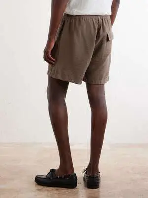 Nn07 Ryder 5971 Straight-leg Tencel Blend Drawstring Shorts