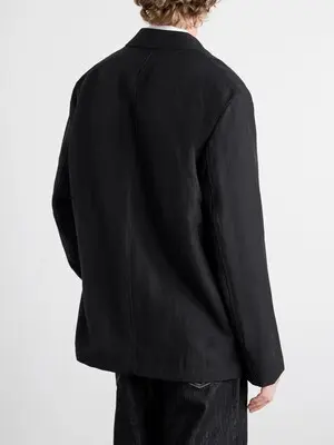 Studio Nicholson Denison Linen And Wool-blend Suit Jacket