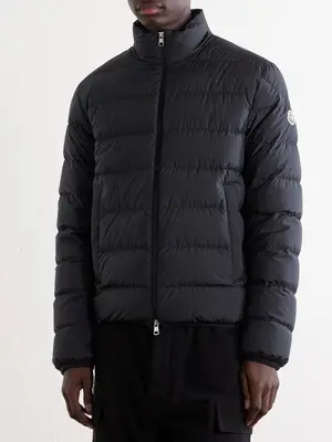 Moncler Baudinet Quilted Shell Down Jacket - Black