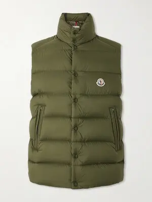 Moncler Tibb Quilted Shell Down Gilet - Green