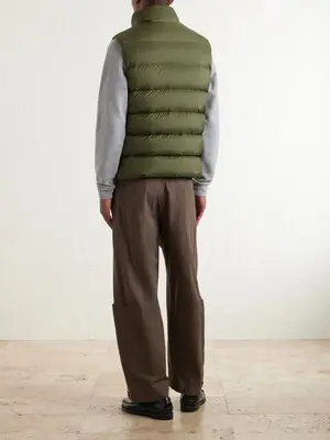 Moncler Tibb Quilted Shell Down Gilet - Green