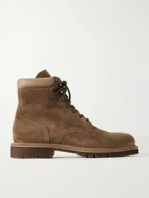 Officine Creative Boss 002" Suede Lace-up Boots - Brown