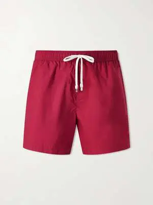 Zegna Straight-leg Mid-length Swim Shorts - Red