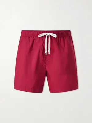 Zegna Straight-leg Mid-length Swim Shorts - Red