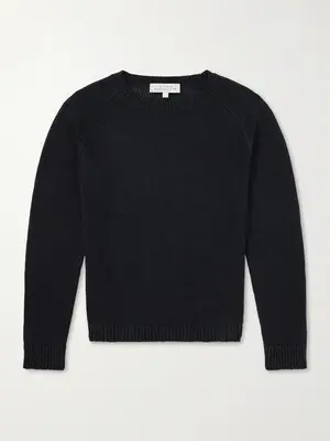 Studio Nicholson Costes Linen Sweater - Black