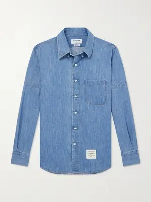 Thom Browne Denim-effect Cotton Shirt