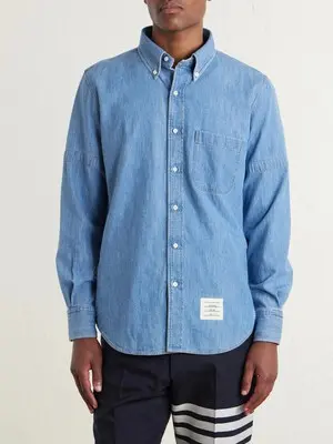 Thom Browne Denim-effect Cotton Shirt