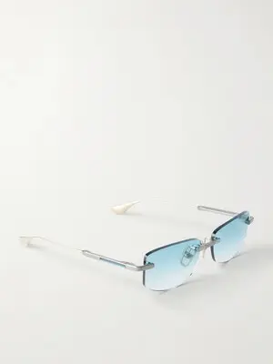 Dita Trysim.75 Square-frame Gold And -tone Titanium Sunglasses