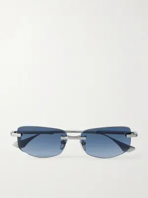 Dita Trysim.75 Square-frame -tone Titanium Sunglasses