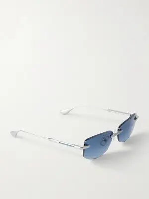 Dita Trysim.75 Square-frame -tone Titanium Sunglasses
