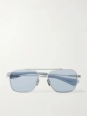 Dita Flight-seven Aviator-style Titanium Sunglasses
