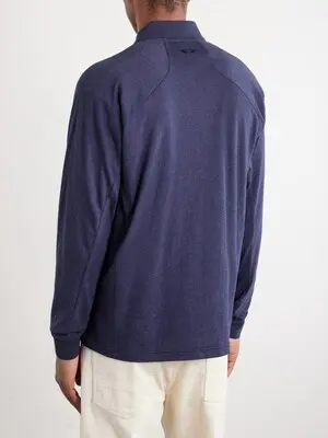 Sease Cotton And Cashmere-blend Jersey Polo Shirt