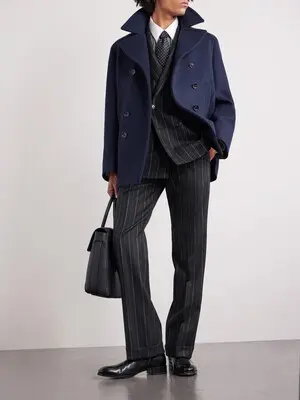 TOM FORD Straight-leg Pinstriped Wool-twill Suit Trousers