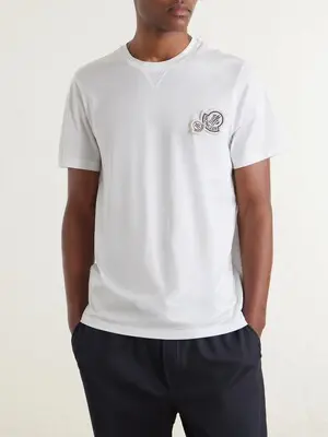 Moncler Logo-appliquéd Cotton-jersey T-shirt