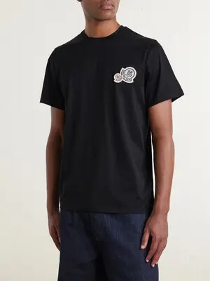 Moncler Logo-appliquéd Cotton-jersey T-shirt